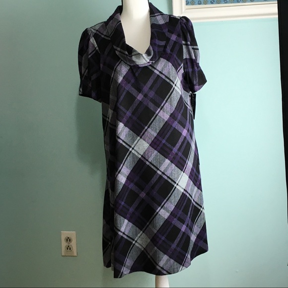 Jessica Howard | Dresses | Jessica Howard Plaid Crowl Neck Sweater ...